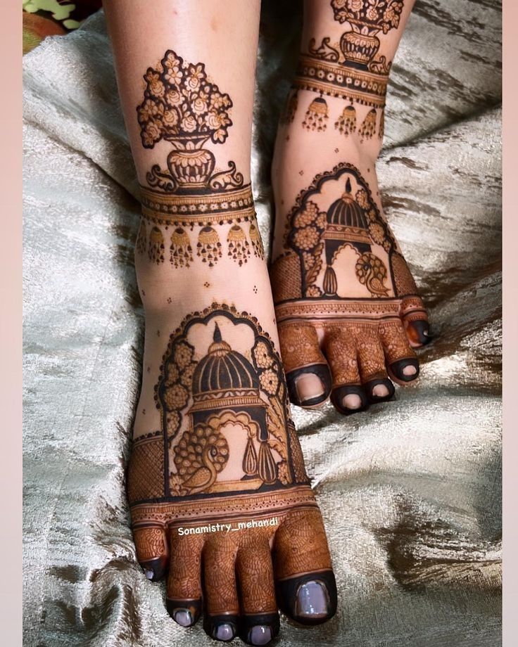 100+ Stylish Leg Mehndi Design: Elegant Patterns For Your Feet
