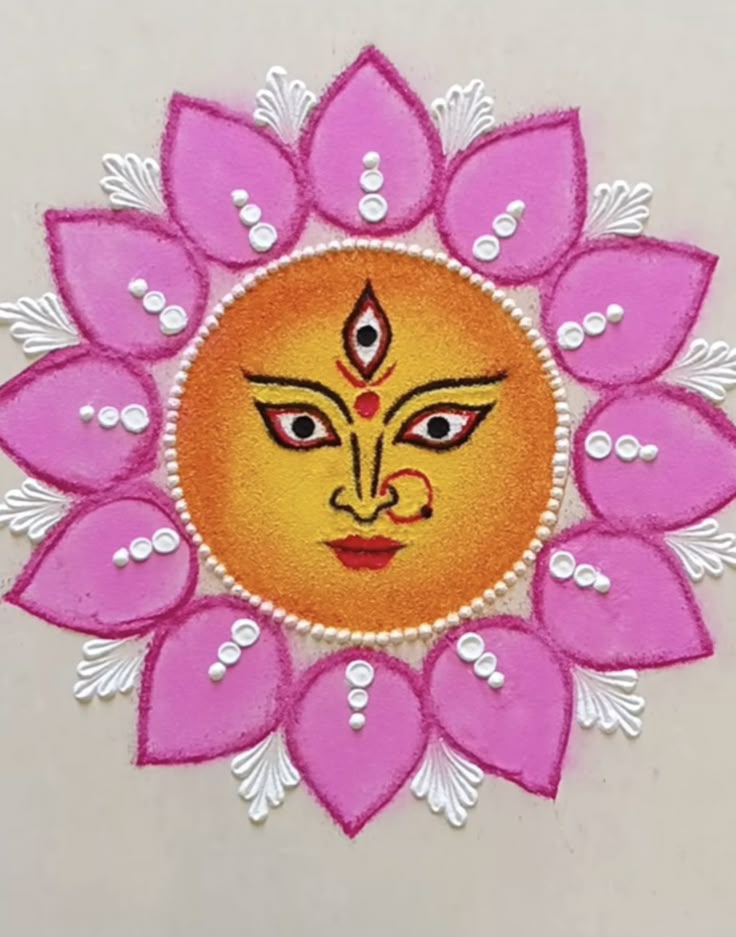 Latest Navratri Rangoli Designs 2025 | Easy & Creative Ideas