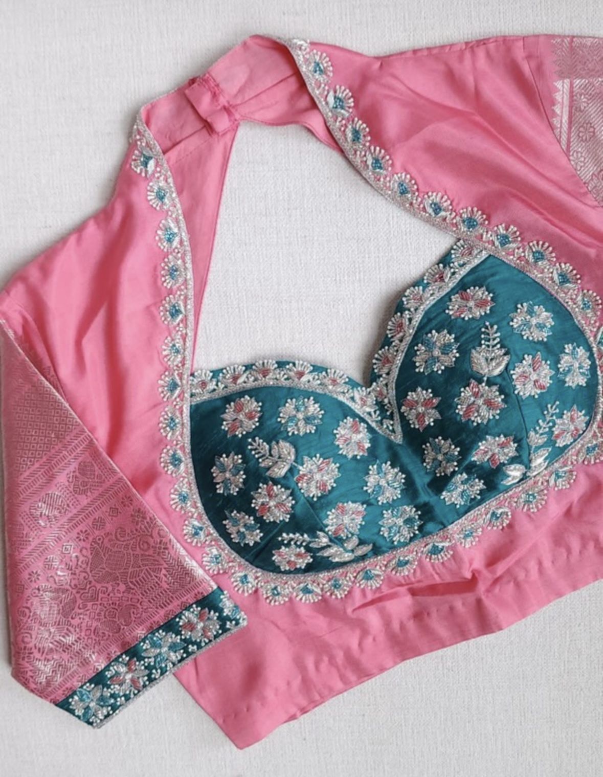 50+ Trendy Patch Work Blouse Designs for Stylish Ethnic Looks