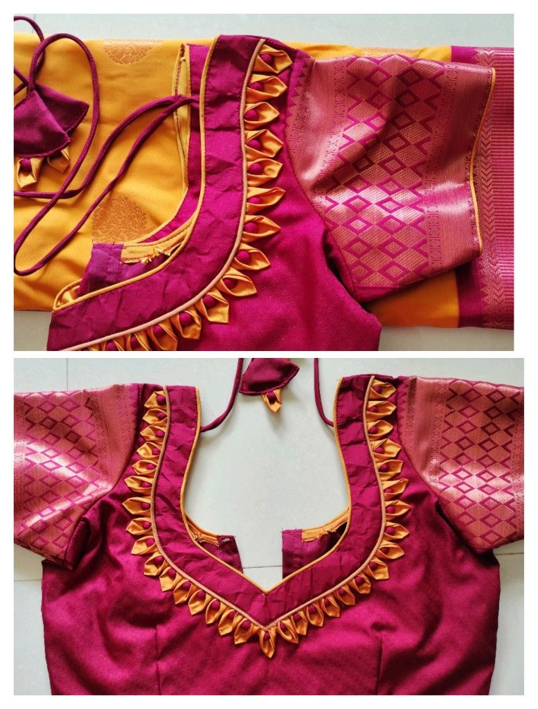 50+ Trendy Patch Work Blouse Designs for Stylish Ethnic Looks