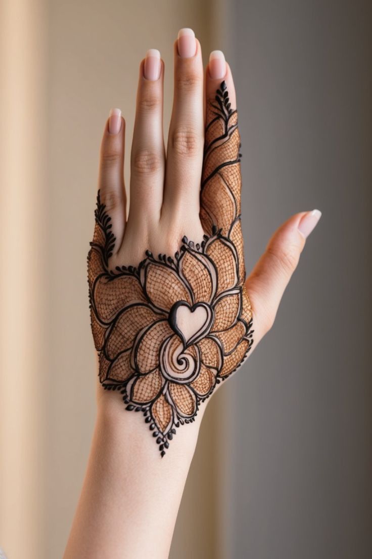Heart Mehendi Design Ideas for Hands & Feet | 2025 Trends