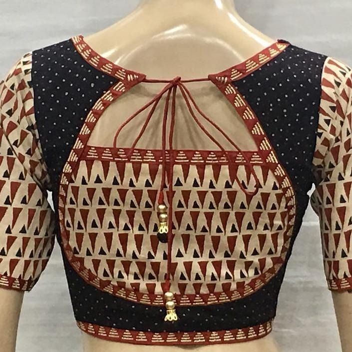 50+ Trendy Patch Work Blouse Designs for Stylish Ethnic Looks