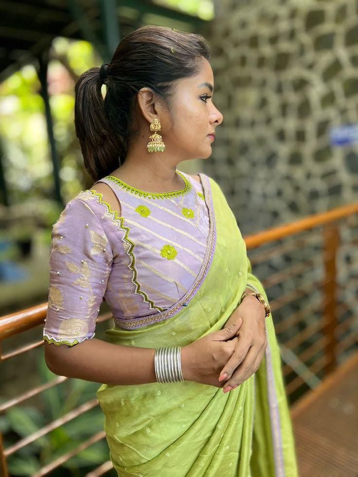 50+ Trendy Patch Work Blouse Designs for Stylish Ethnic Looks